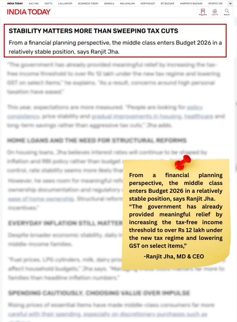 Ranjit Jha's Insights on Budget 2026: What India's middle class is ...